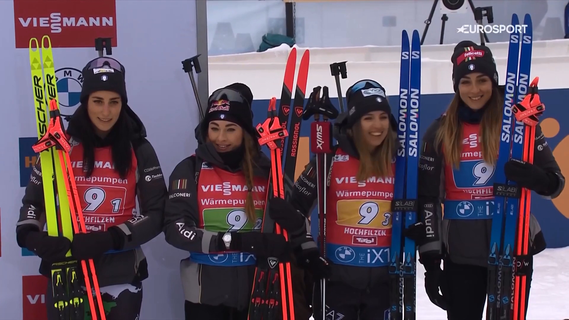 Biathlon: Samuela Comola sul podio di Hochfilzen con la staffetta azzurra