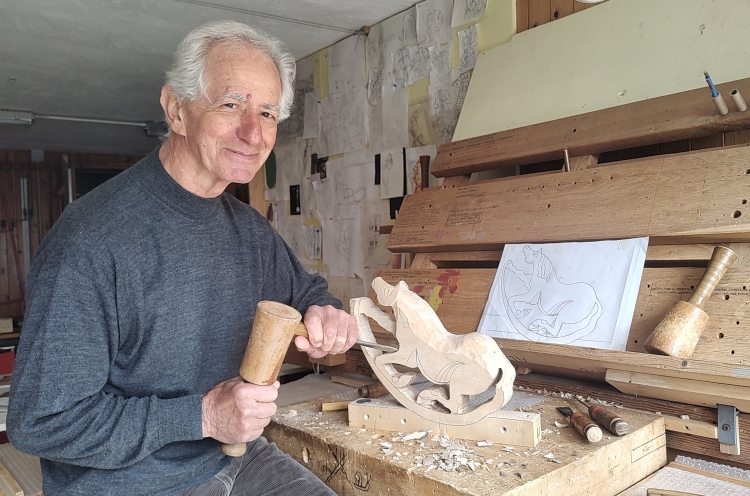 Artigiani in Valle d'Aosta, Franco Pinet: «la scultura, tra libertà e bellezza»